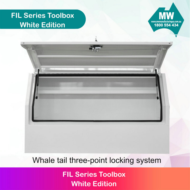 ALUMINIUM TOOLBOX HALF FRONT OPENING TOOLBOX – White Edition | MW ...
